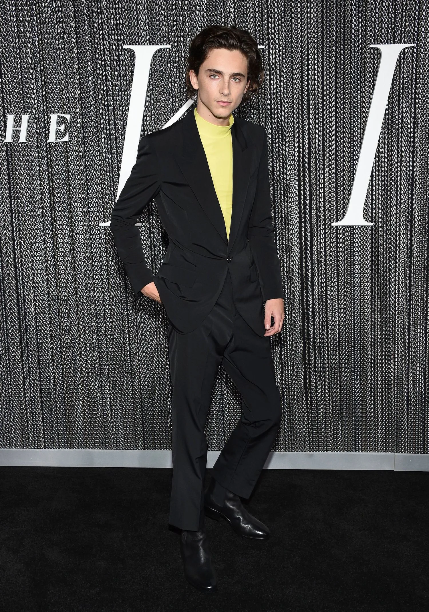 Timothée Chalamet Models The Perfect Slime Green Turtleneck