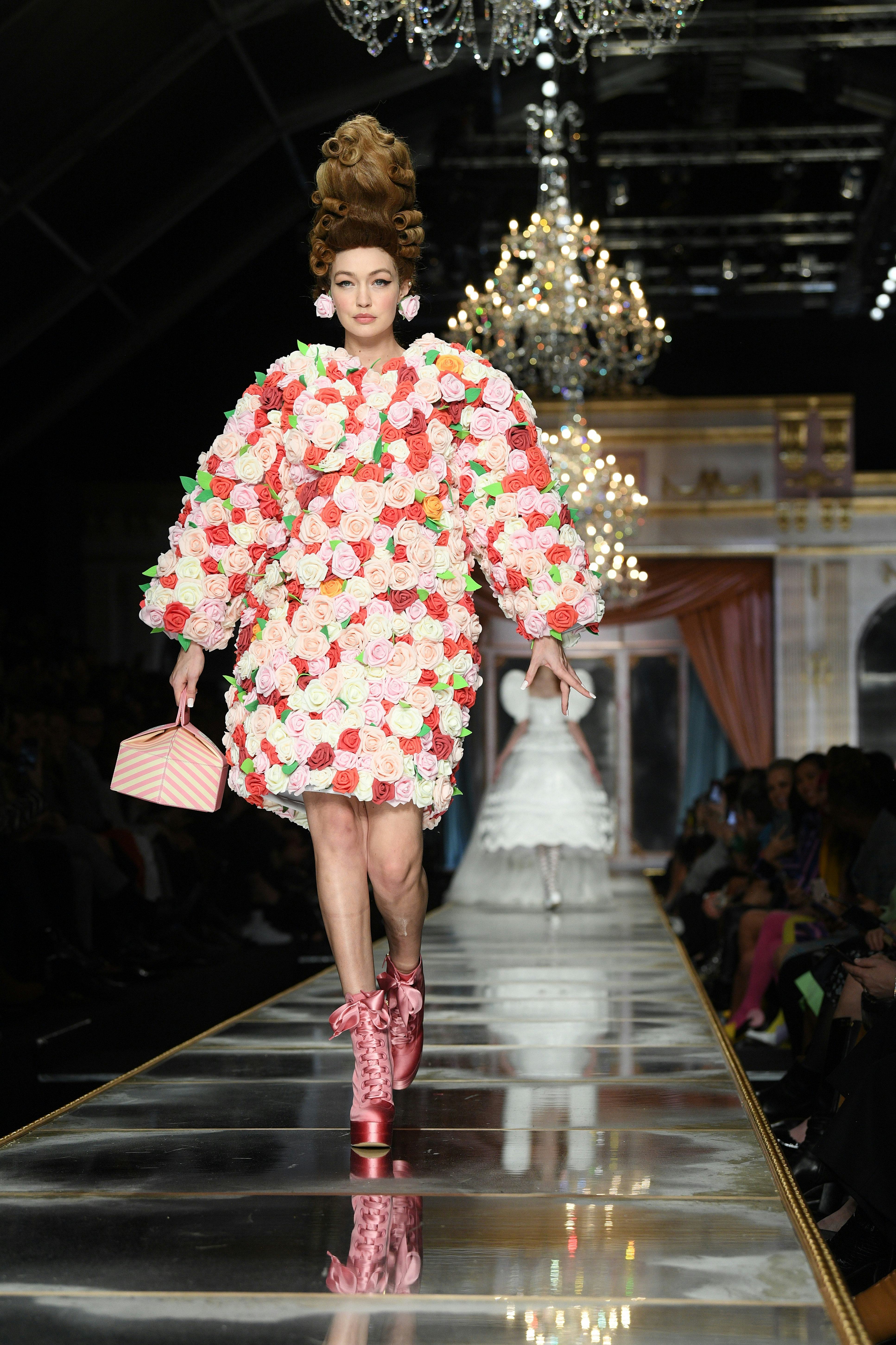 Moschino's Fall 2020 Show Was Like Versailles On The Runway