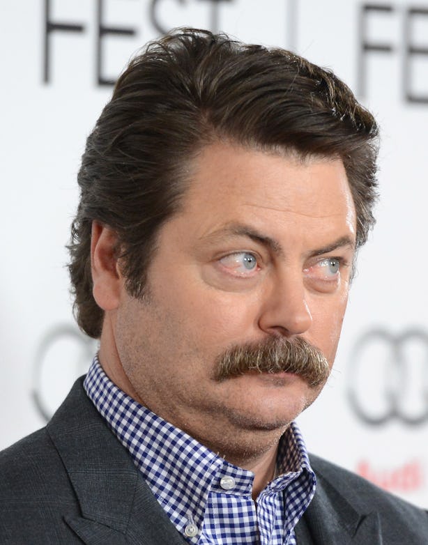 Nick Offerman Shaved His Mustache, So How Would Ron Swanson React to ...