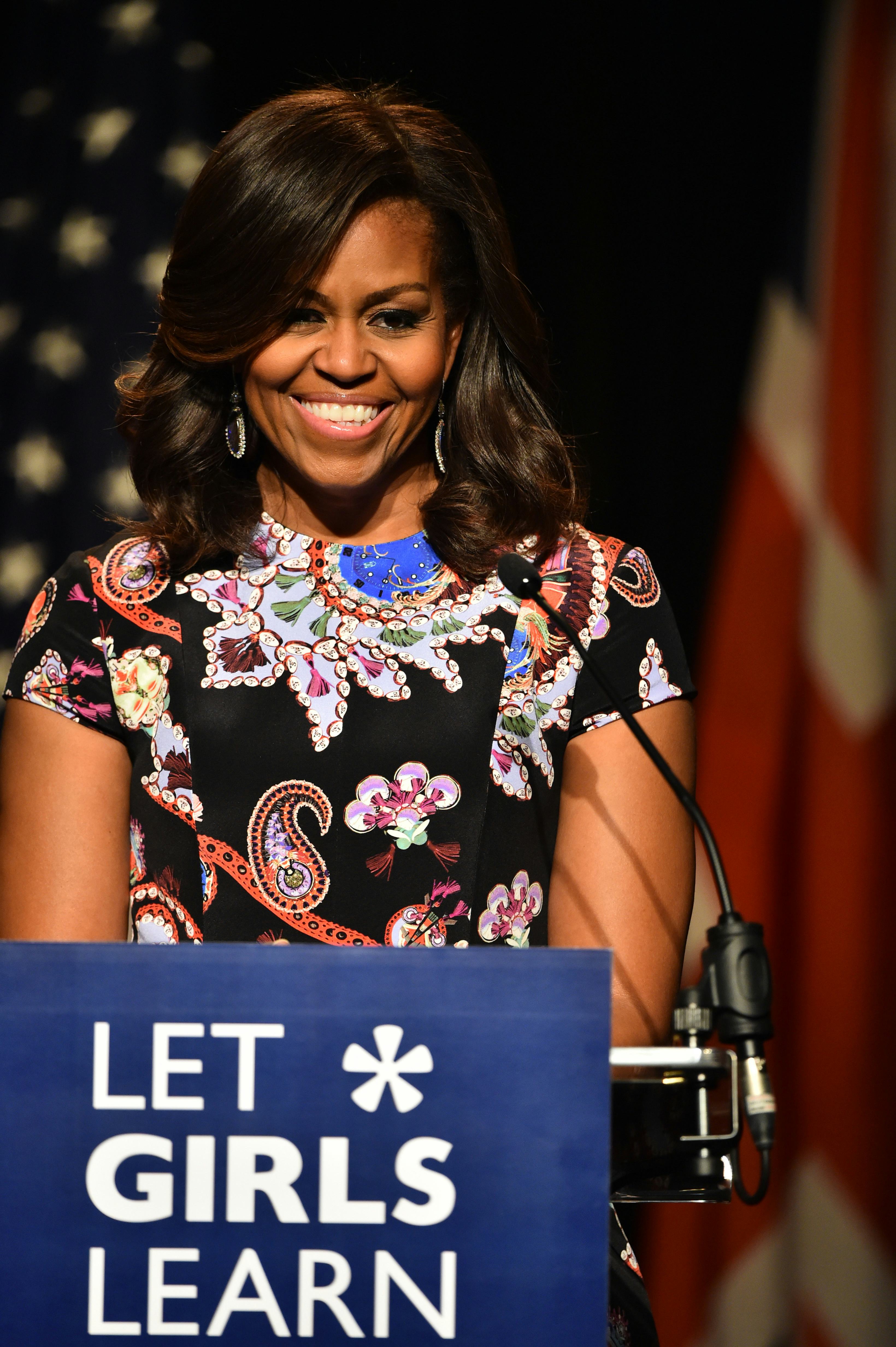 Michelle Obama Rocks Slicked-Back Hair, Wrapping Up A Year Of Great ...