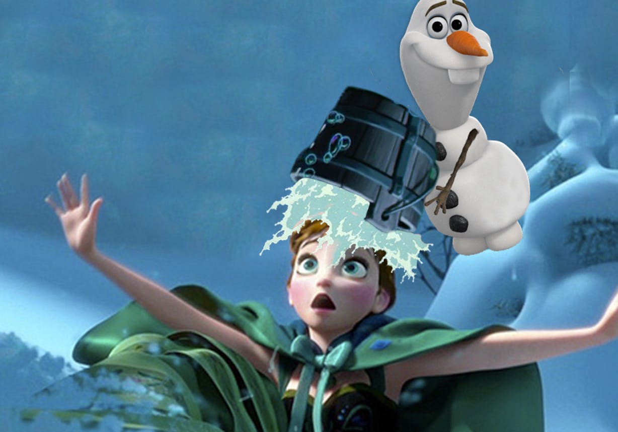 Disney Princesses Take the ALS Ice Bucket Challenge & 'Frozen's Elsa ...