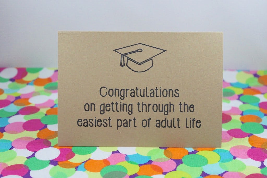 15 Funny Graduation Cards To Soften The Blow Of What The "Real World ...