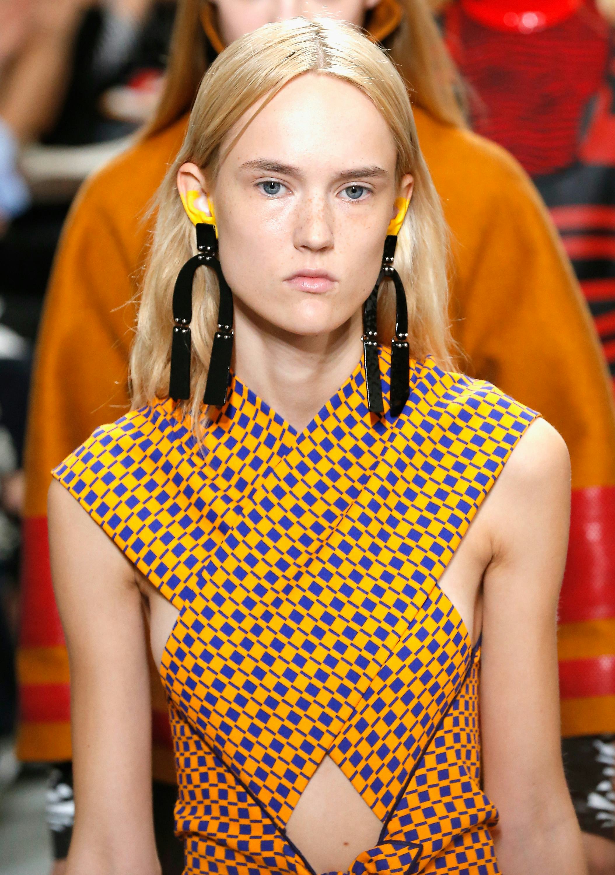 What Is Ear Makeup? This New Beauty Trend Is All Over Fashion Month