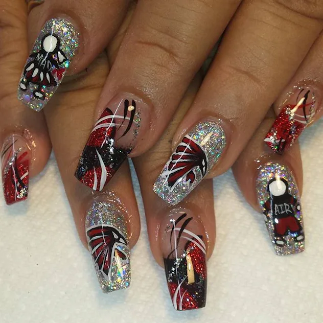 8 Falcons-Themed Manicures To Help You #RiseUp To The Occasion