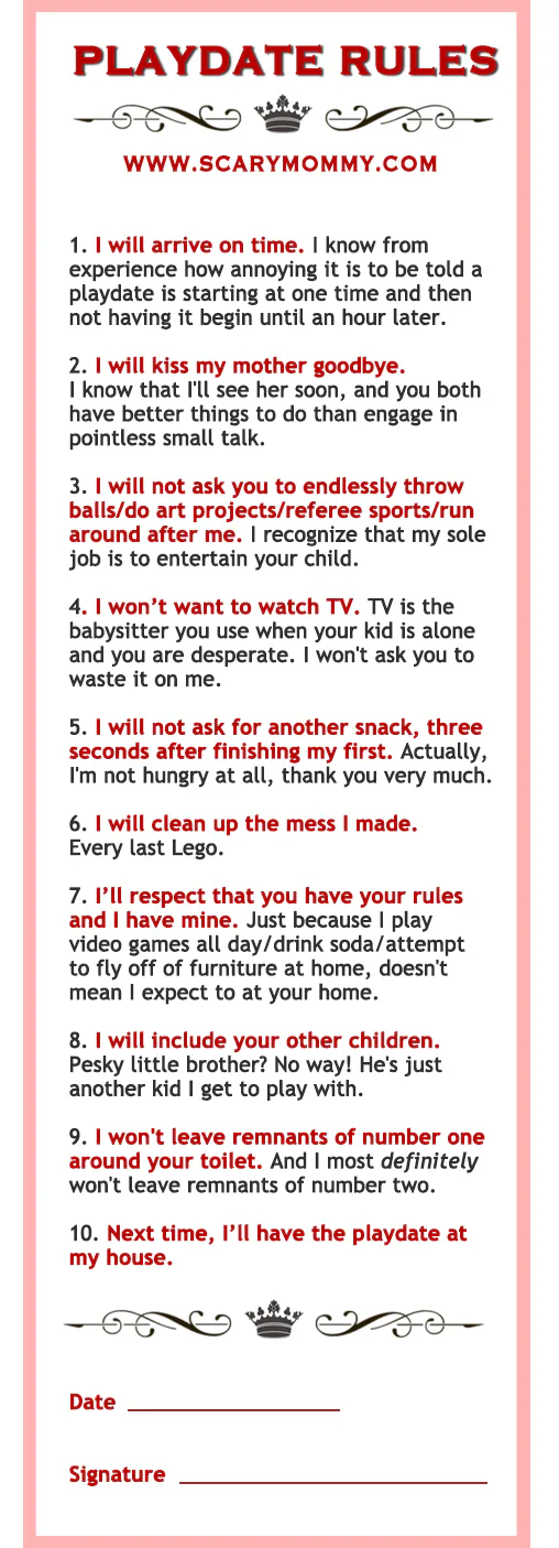 10 Playdate Rules For Playdates Under My Roof