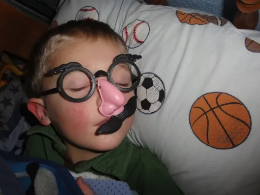 Kids Nap in the Darndest Places