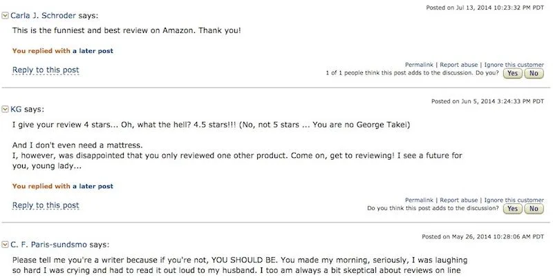 How a Bad Amazon Review Totally Changed My Career
