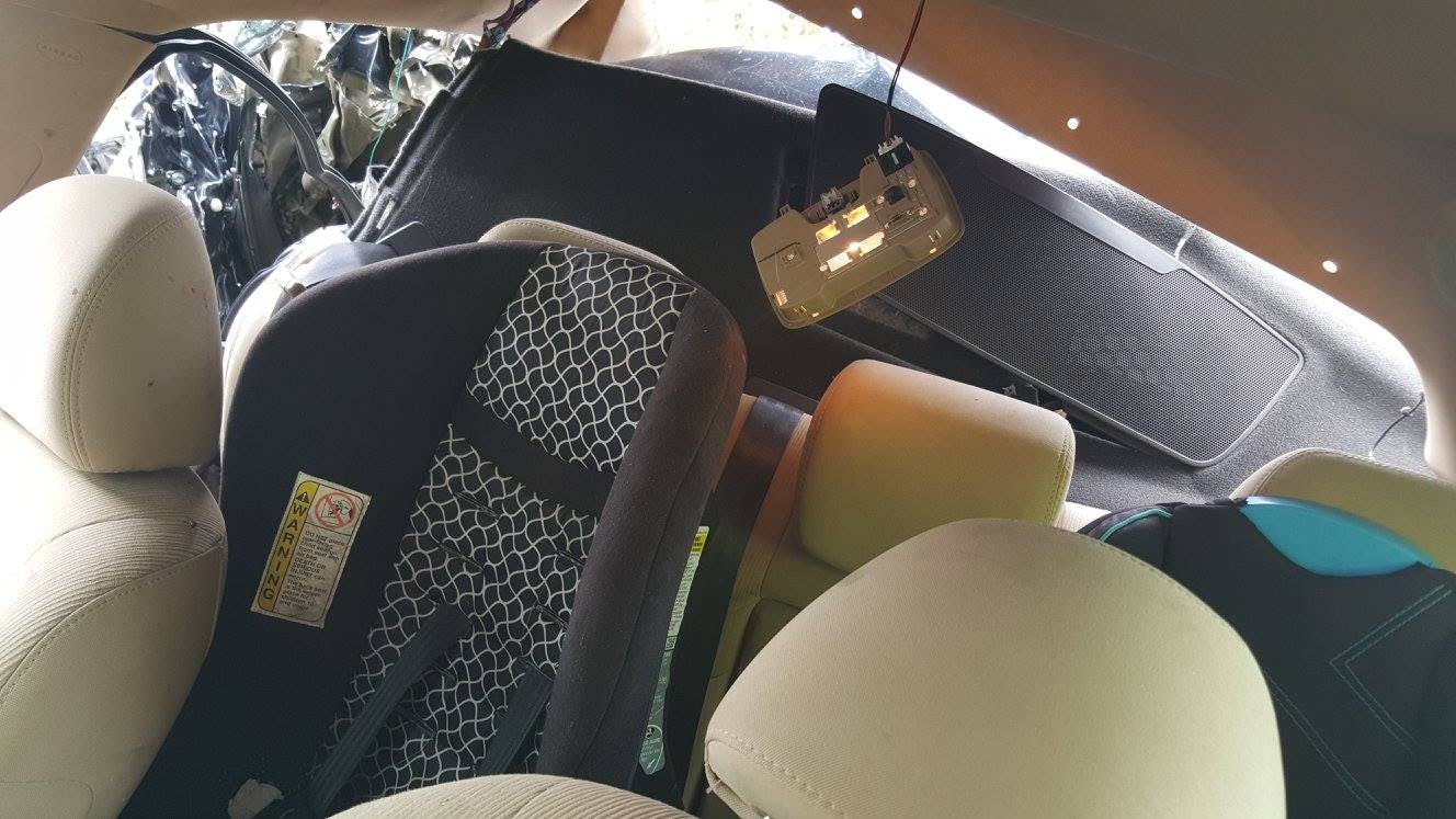 Viral Photos Show How Car Seats Saved Two Toddlers In Terrifying Crash