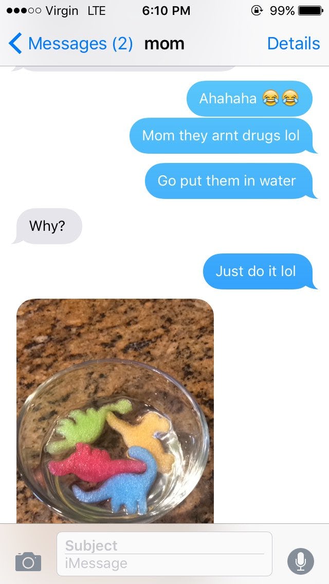Mom Thinks She Found Teen’s Drugs, Hilarious Texts Follow