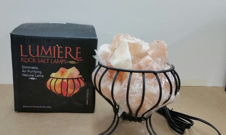 80,000 Rock Salt Lamps Recalled Due To Electric Shock And Fire Hazard