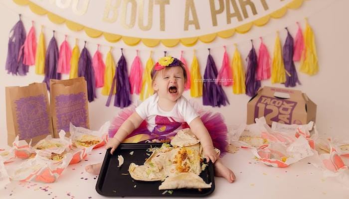 Why Do A Cake Smash When You Can Do A Taco Bell Smash?