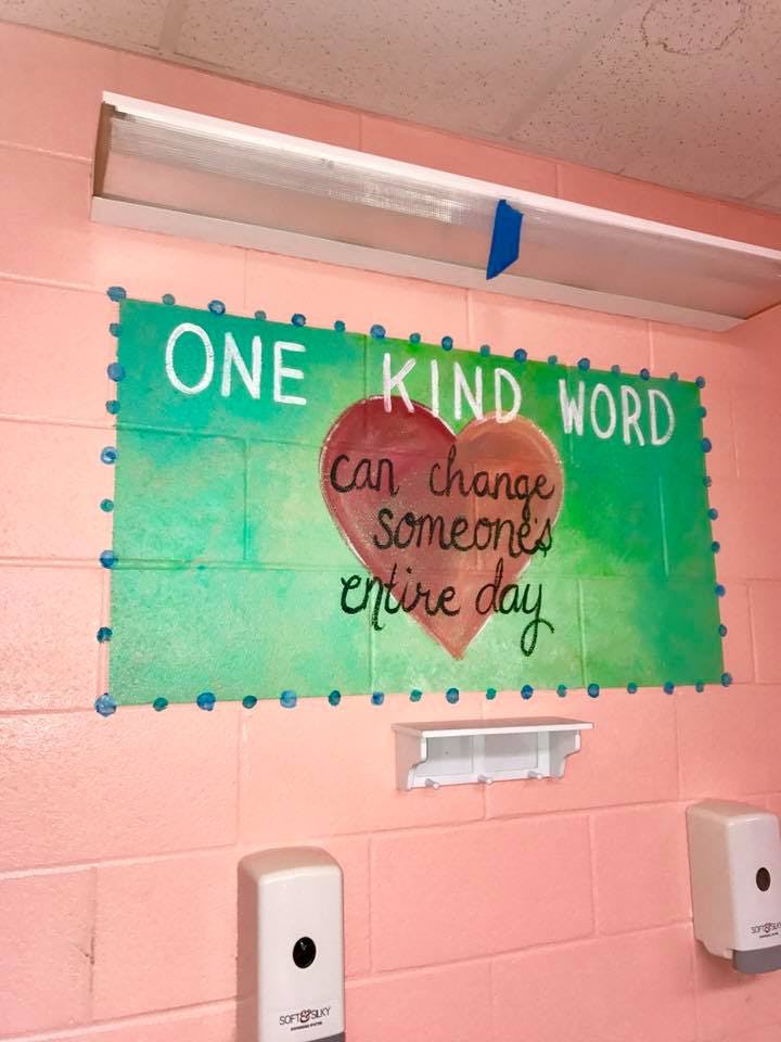 These Bathroom Murals Have Just The Messages Teenage Girls Need To Read