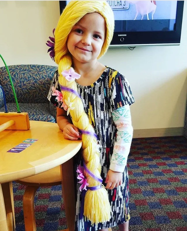 Group Makes Disney-Themed Yarn Wigs For Kids Fighting Cancer