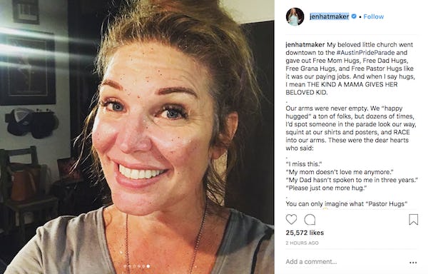 Texas Church Offers ‘Free Mom Hugs’ At Pride Parade To Those Who Need Them