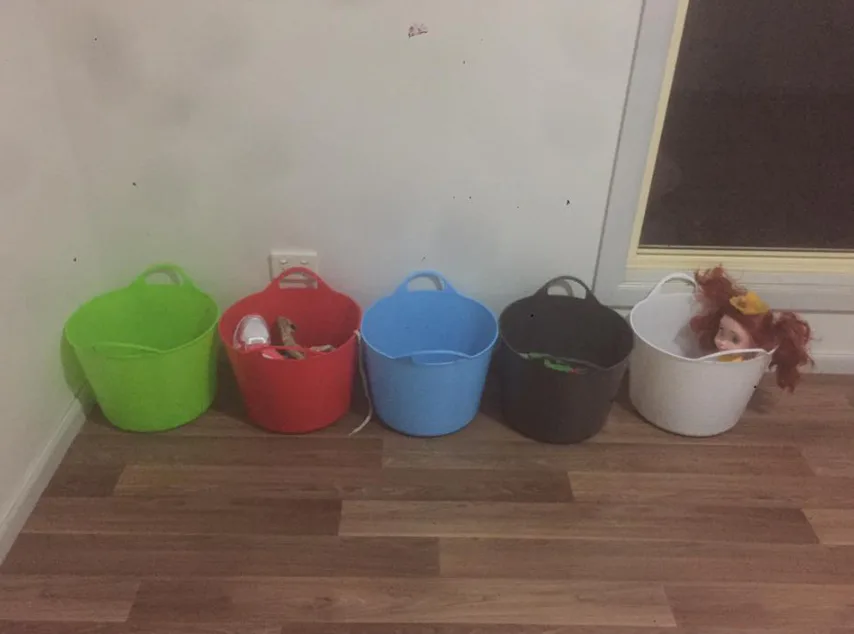 ‘F*cket Bucket’ Cleaning Hack Might Actually Get Kids To Tidy Up
