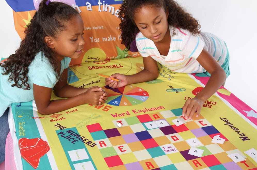 Dad Turns Bedsheets Into Board Games To Entertain Kids Staying In The ...
