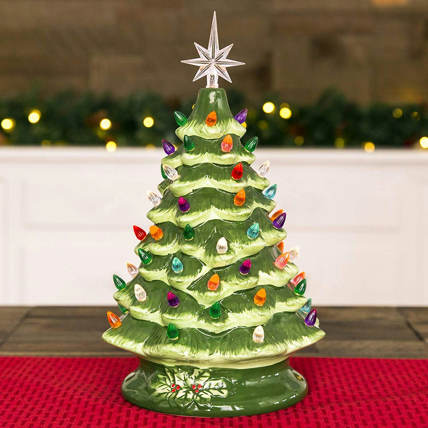Decorate Your Tree With Mini Ceramic Trees For A Meta Vintage Look