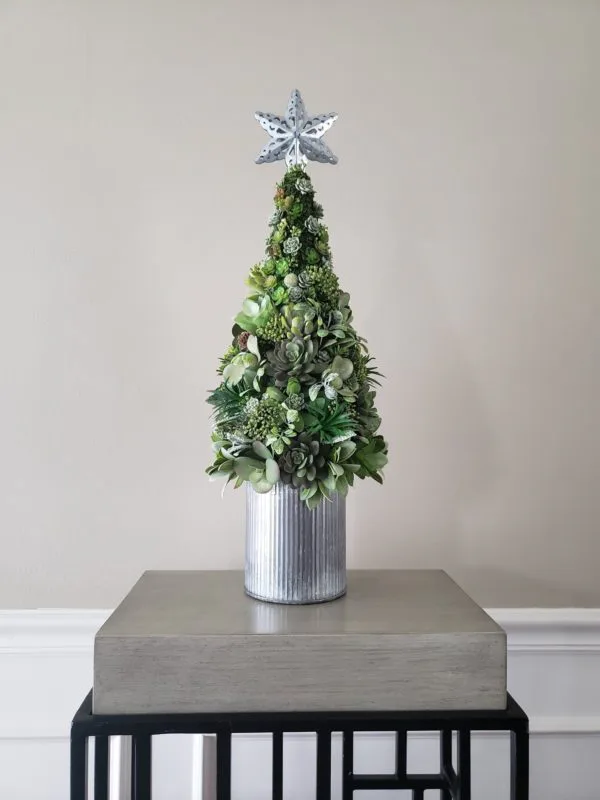 Succulent Christmas Trees Are The Low-Maintenance DIY Holiday Decor You ...