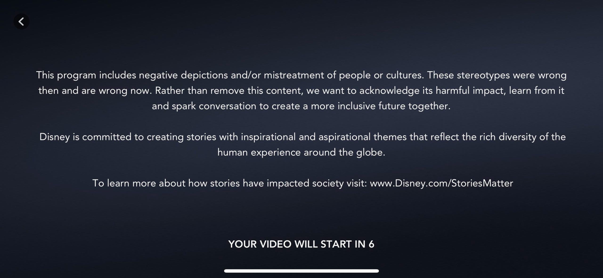 Disney+ Adds New Content Advisory Warning Before Some Older Films