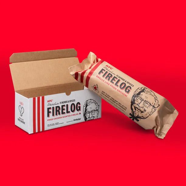 KFC’s Chicken-Scented Fire Log Is Here To Salvage 2020