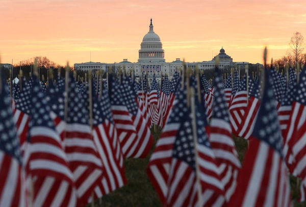 ‘Field Of Flags’ Display Lights Up National Mall For Biden Inauguration