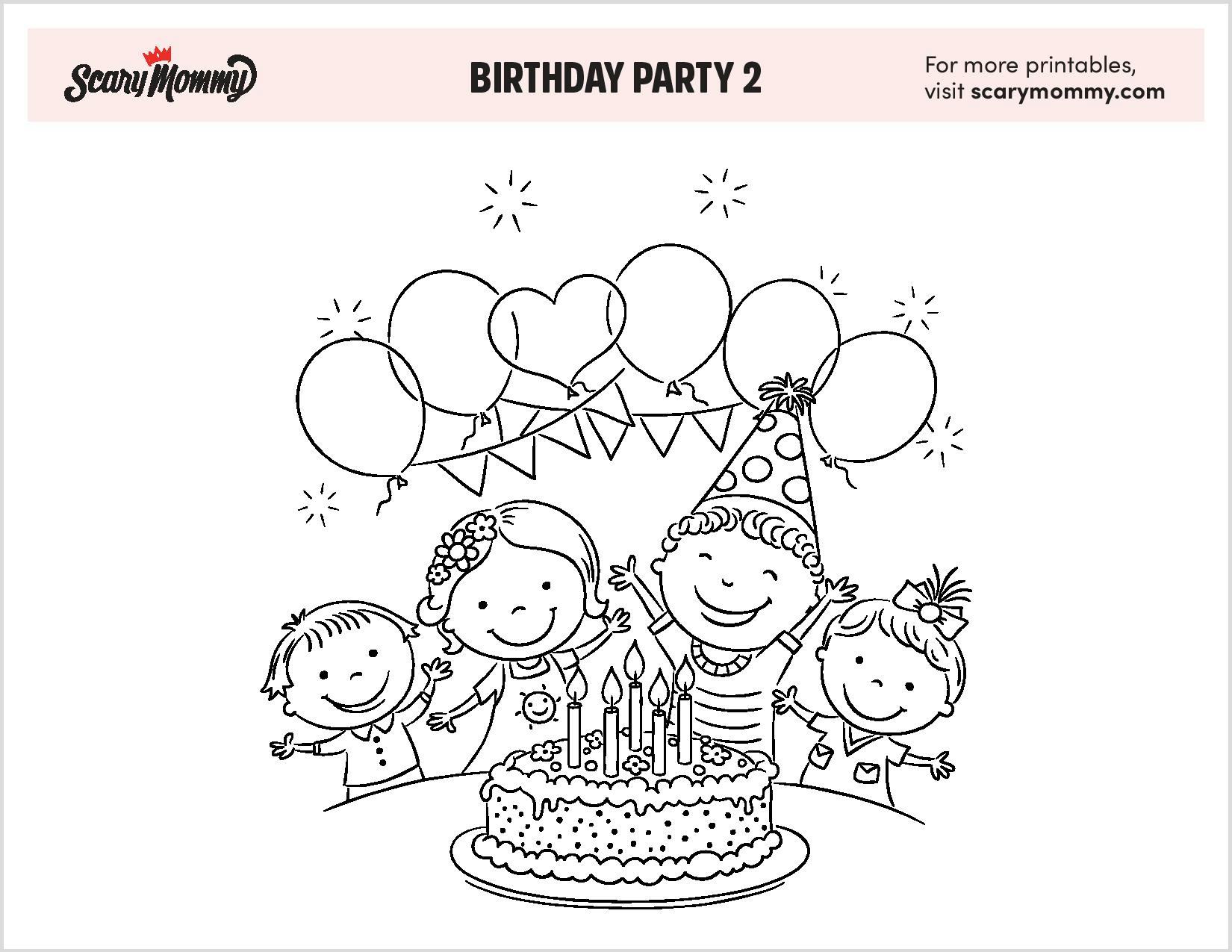 Happy Birthday! These Coloring Pages Are A Wish Come True