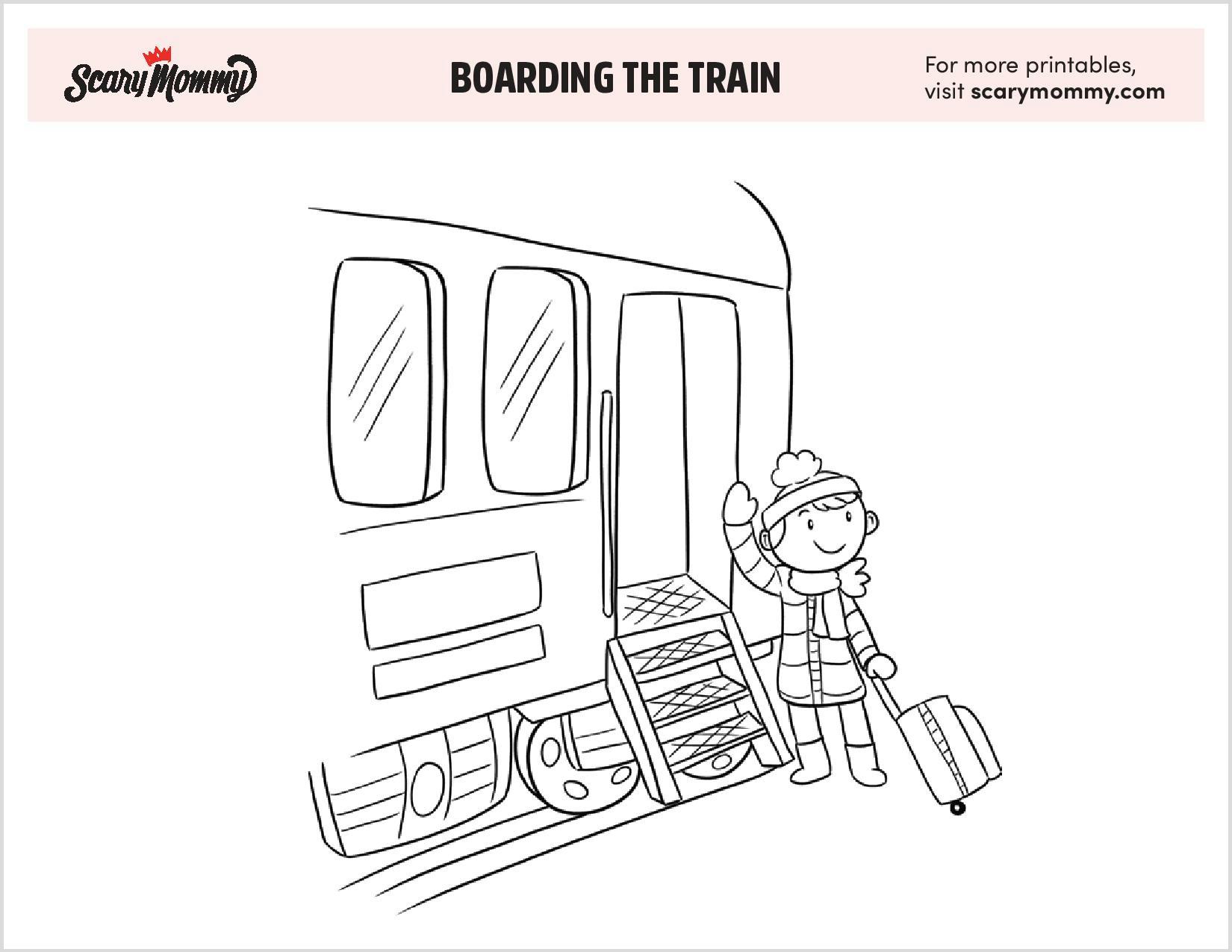 All Aboard! 9 Train Coloring Pages To Entertain Your Little Conductor