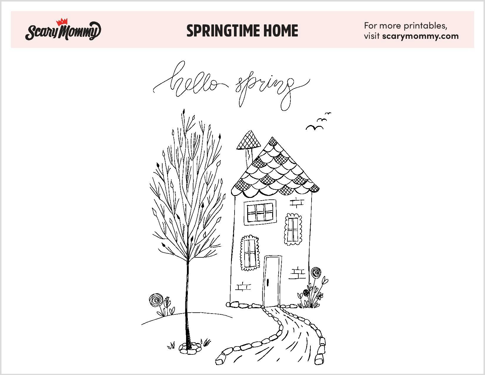 10 Spring Coloring Pages To Help Your Kiddo’s Creativity Bloom