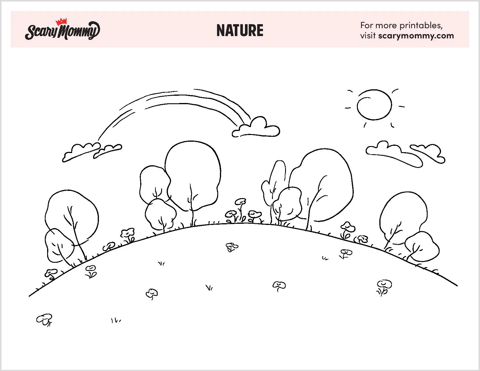 11 Free Nature Coloring Pages That’ll Make You Want To Get Outside