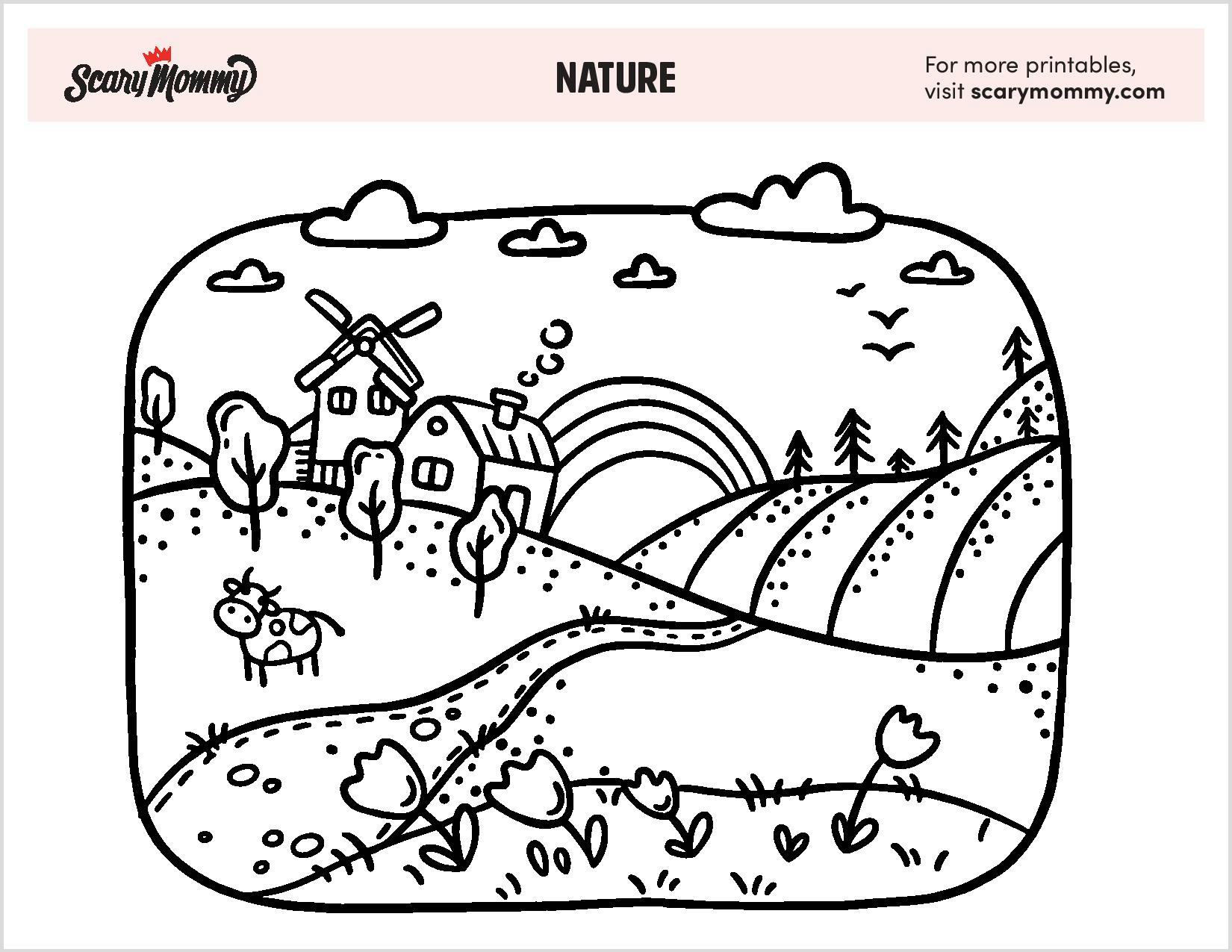 11 Free Nature Coloring Pages That’ll Make You Want To Get Outside