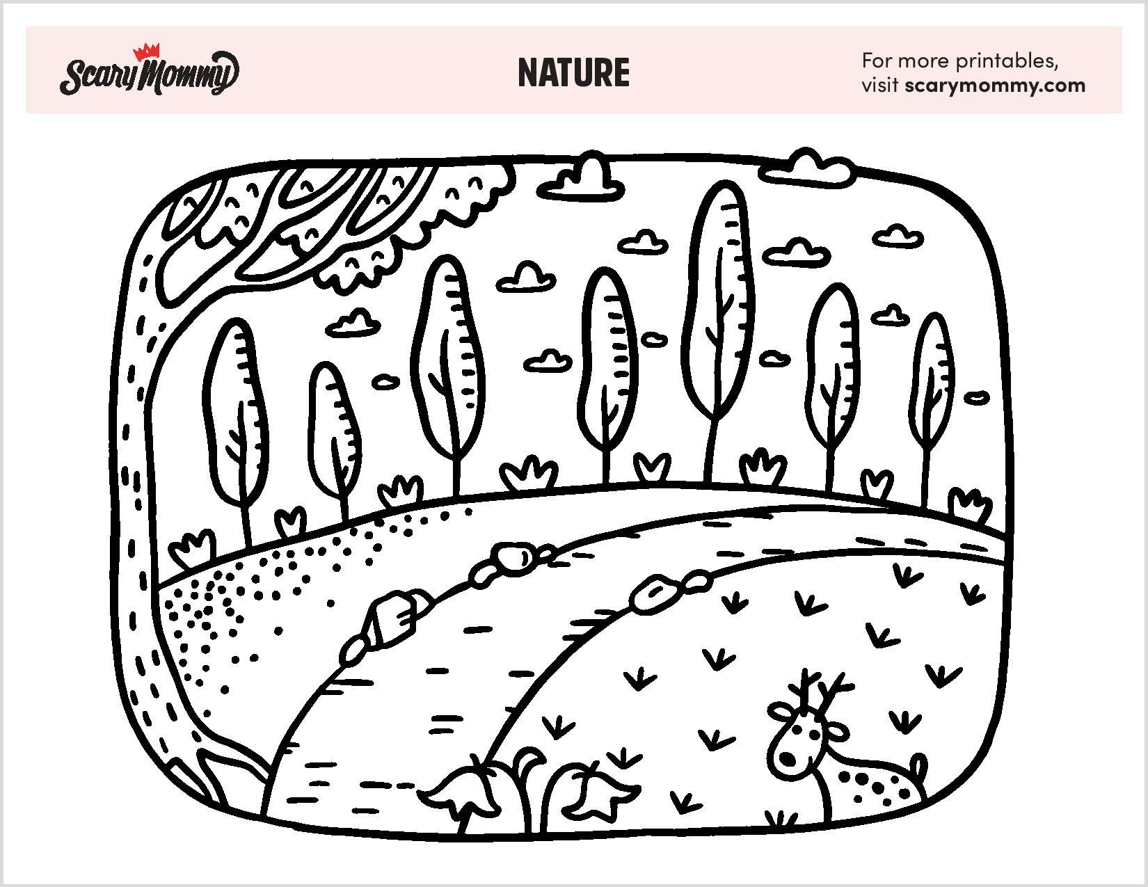 11 Free Nature Coloring Pages That’ll Make You Want To Get Outside