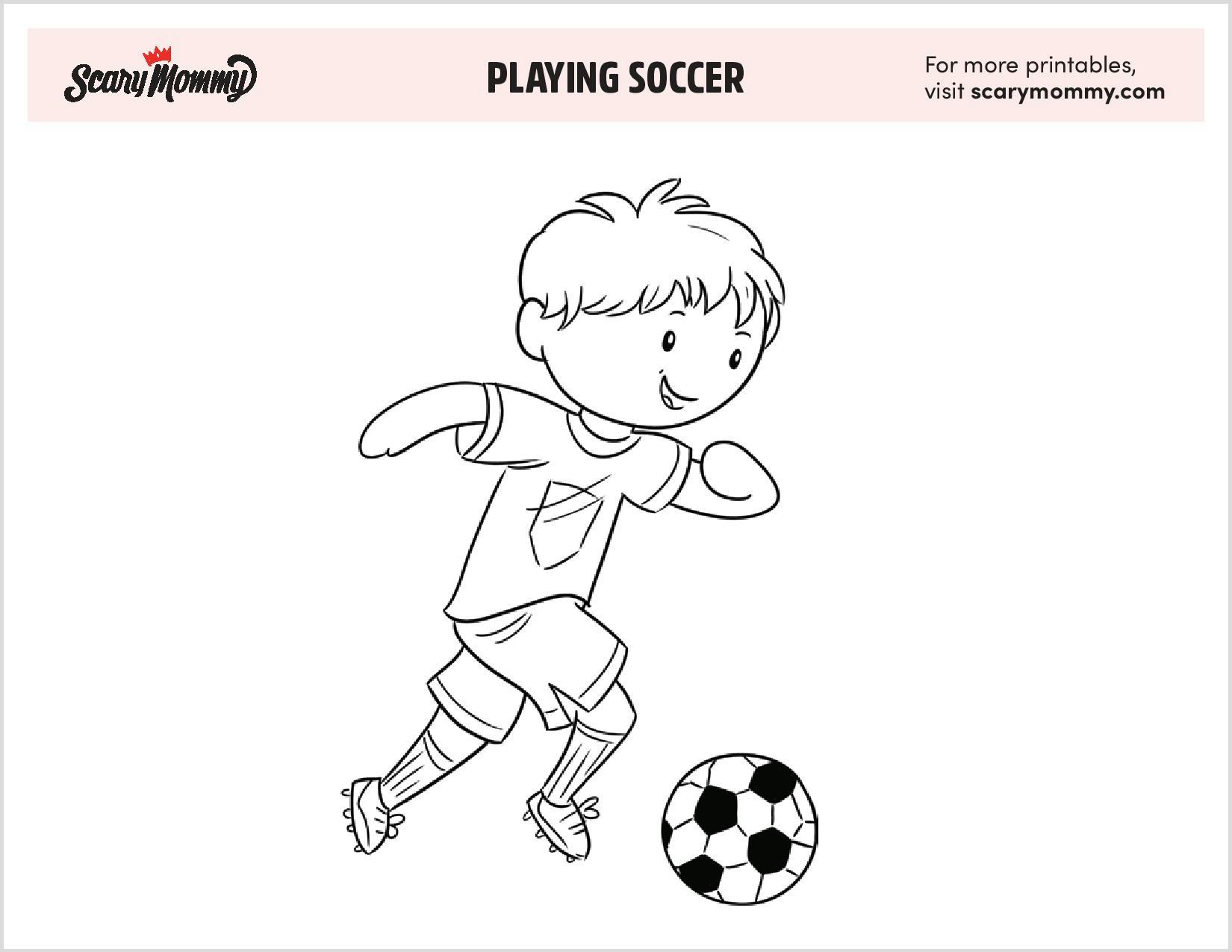 11 Soccer Coloring Pages Your Mini Mia Hamm Or Little Cristiano Ronaldo ...