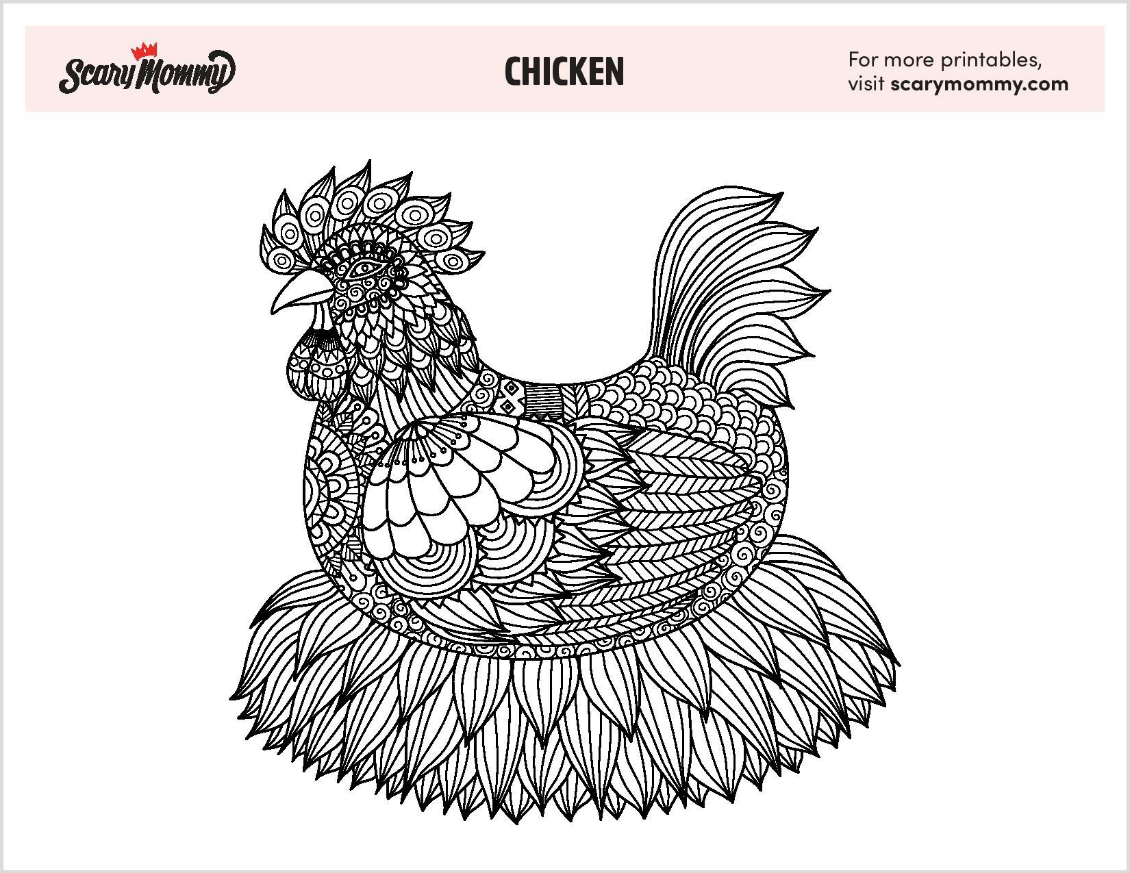 You’re In Cluck! These 11 Chicken Coloring Pages Will Keep Your Kiddo ...