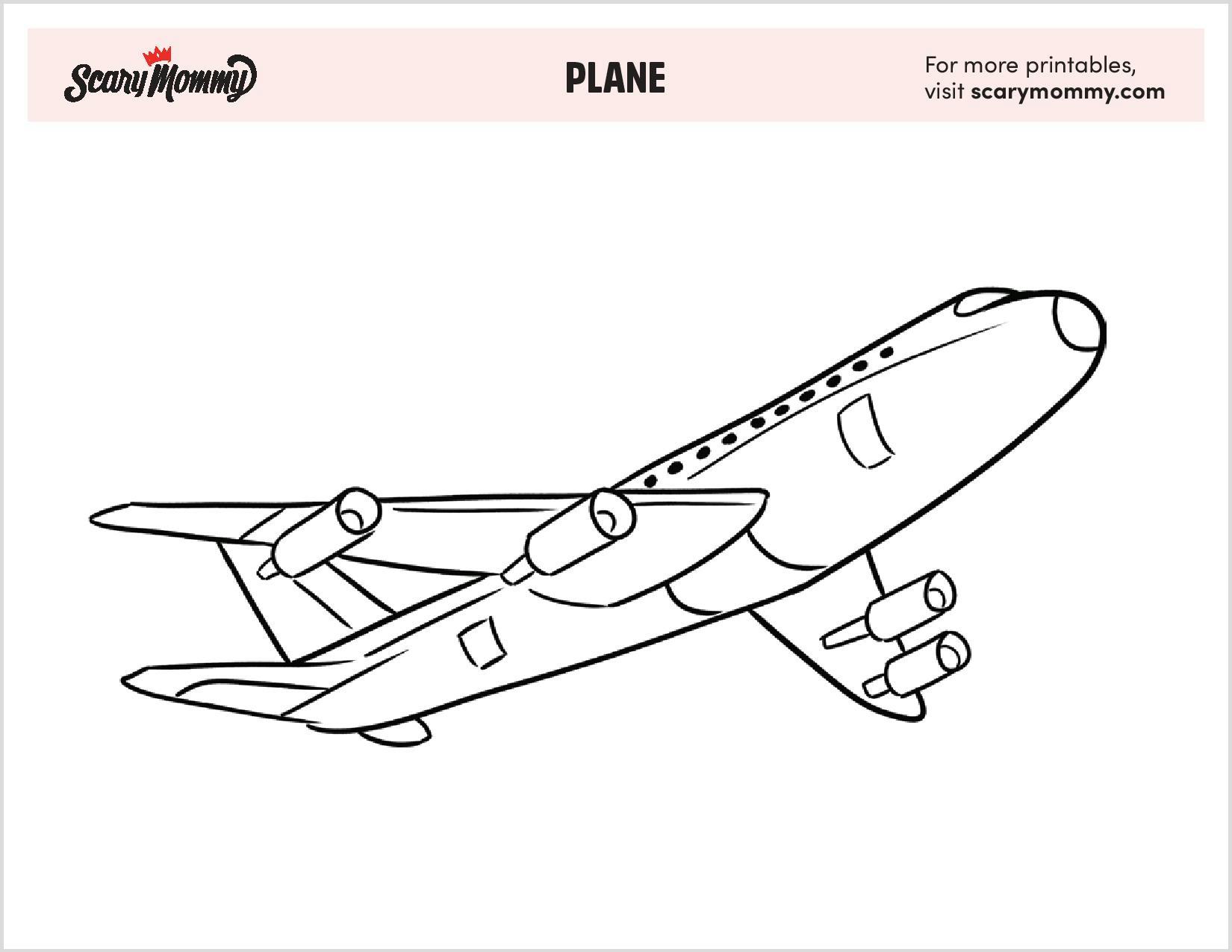 10 Airplane Coloring Pages For When You’re Missing Out On Travel
