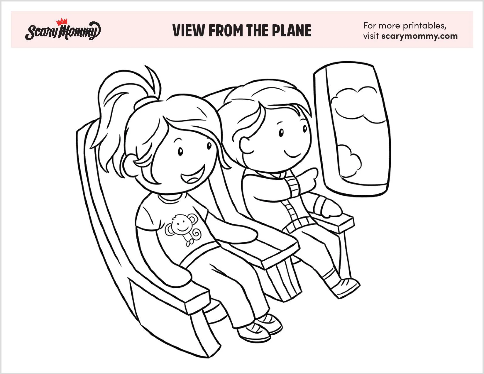 10 Airplane Coloring Pages For When You’re Missing Out On Travel
