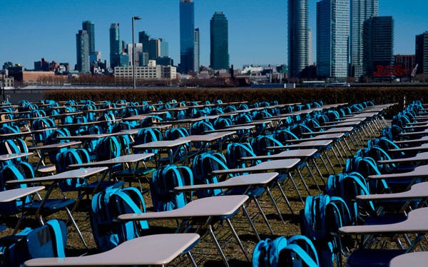 UNICEF Display Is Reminder That 168M Kids Have Not Been In School In A Year