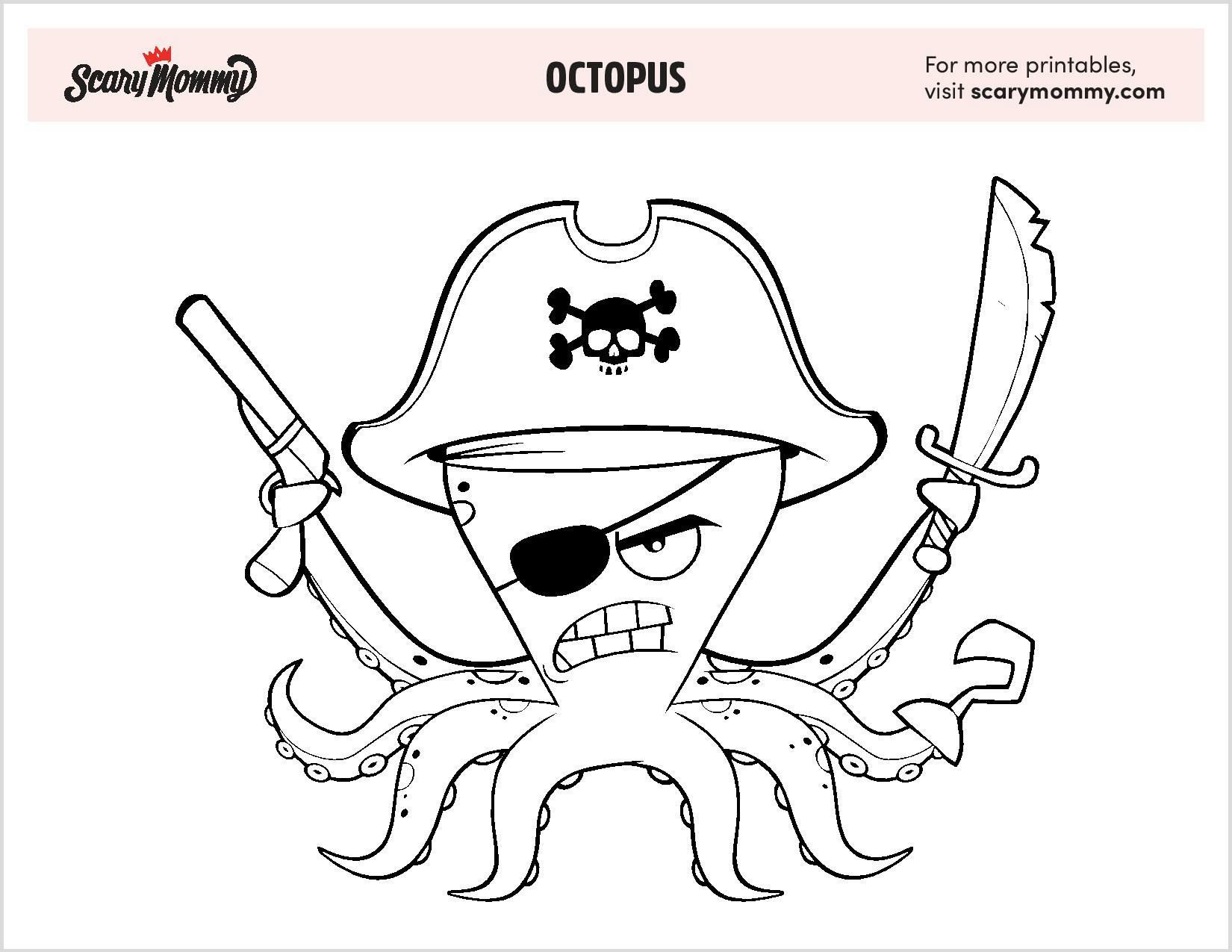 11 Obviously Awesome Octopus Coloring Pages