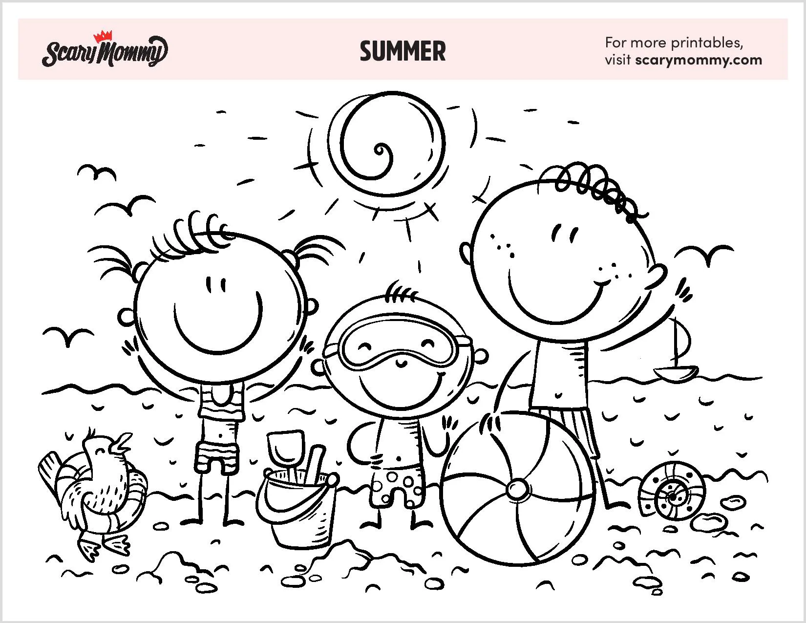 11 Summer Coloring Pages To Celebrate The Best Season Of The Year