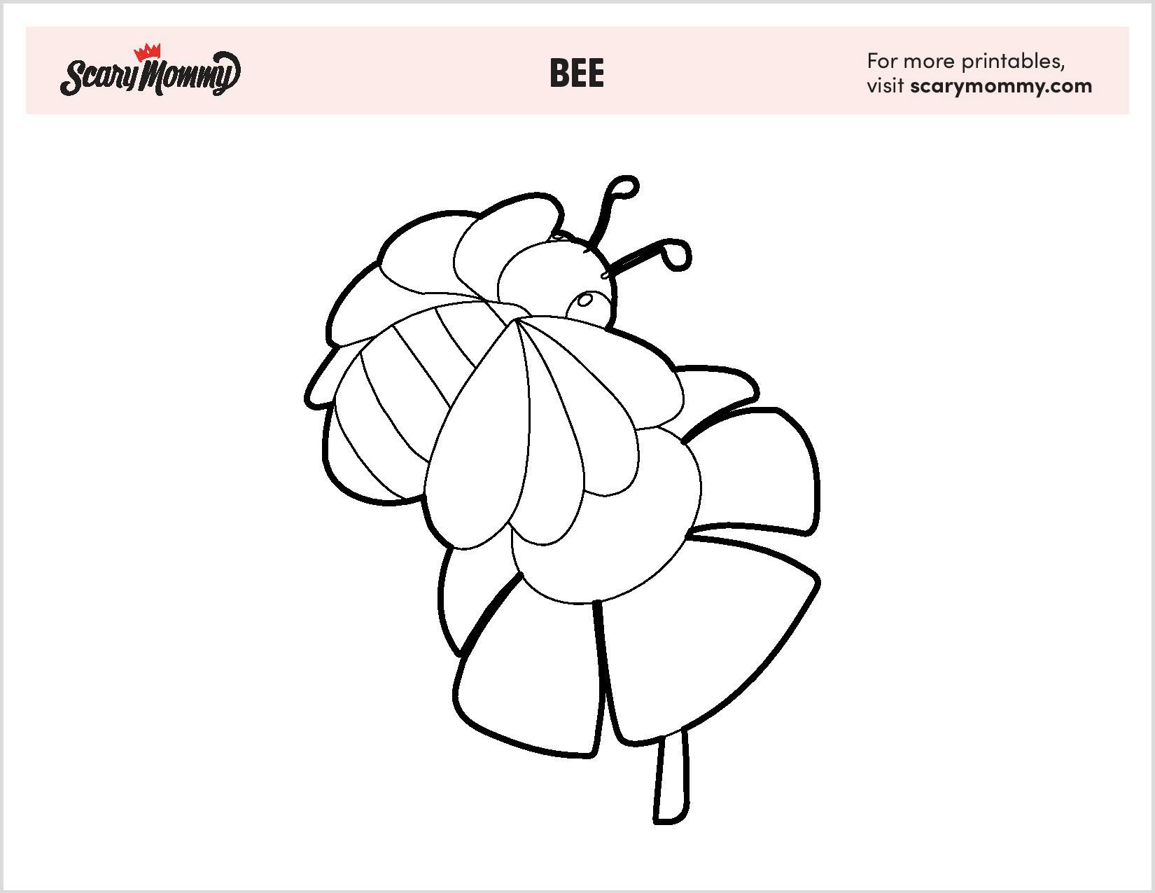 11 Bee Coloring Pages For Your Buzzing, Busy Little Bee