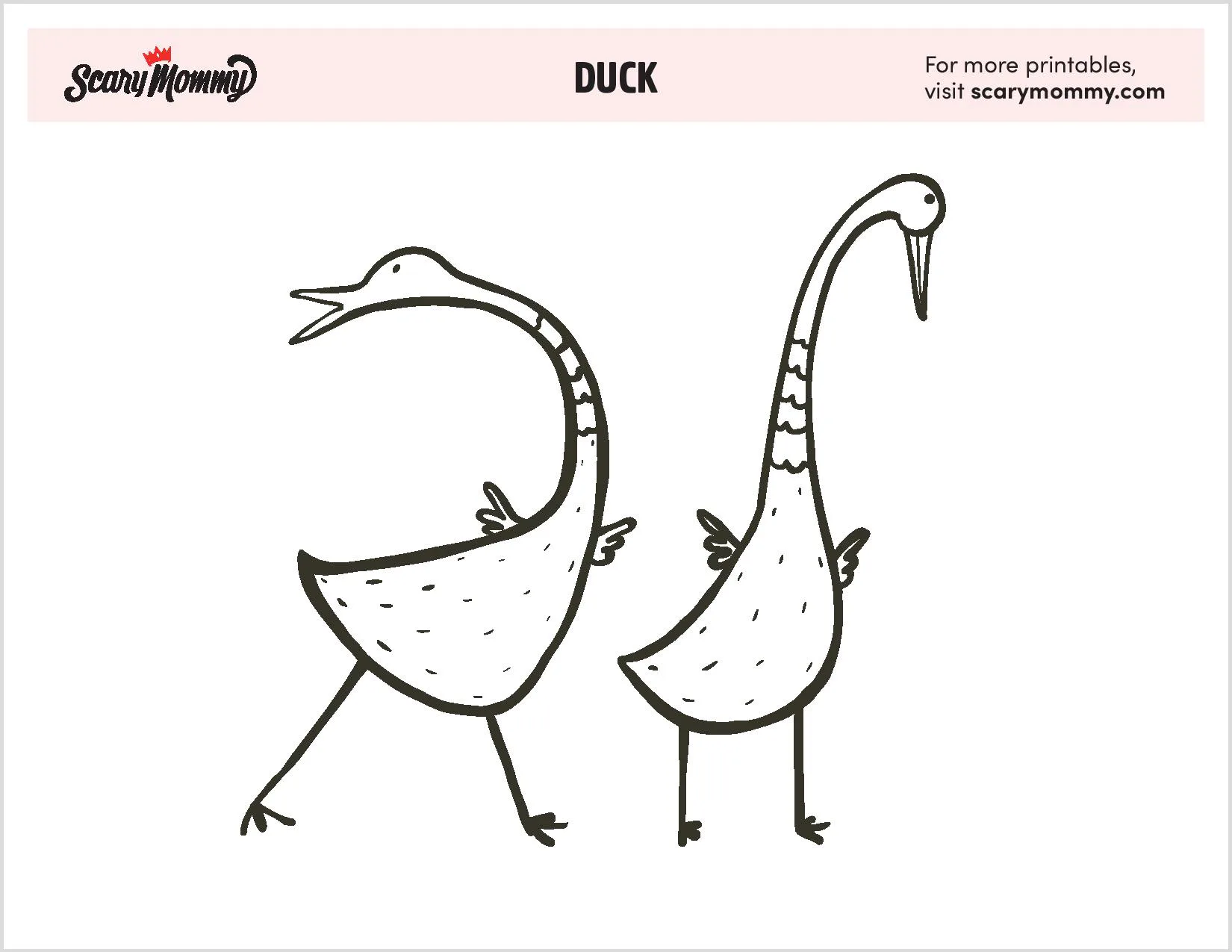 Looking For Fun? These 12 Duck Coloring Pages Fit The Bill
