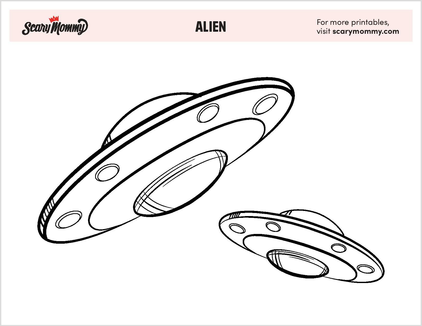 11 Alien Coloring Pages For Your Future Space Explorer