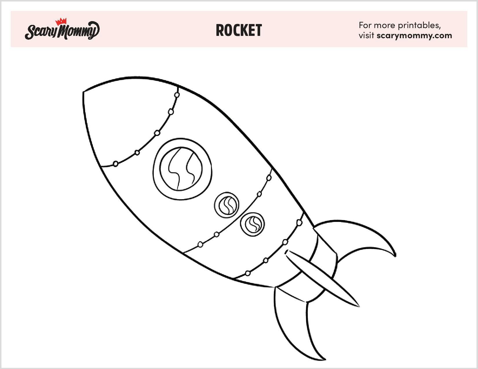 rocket ships coloring pages