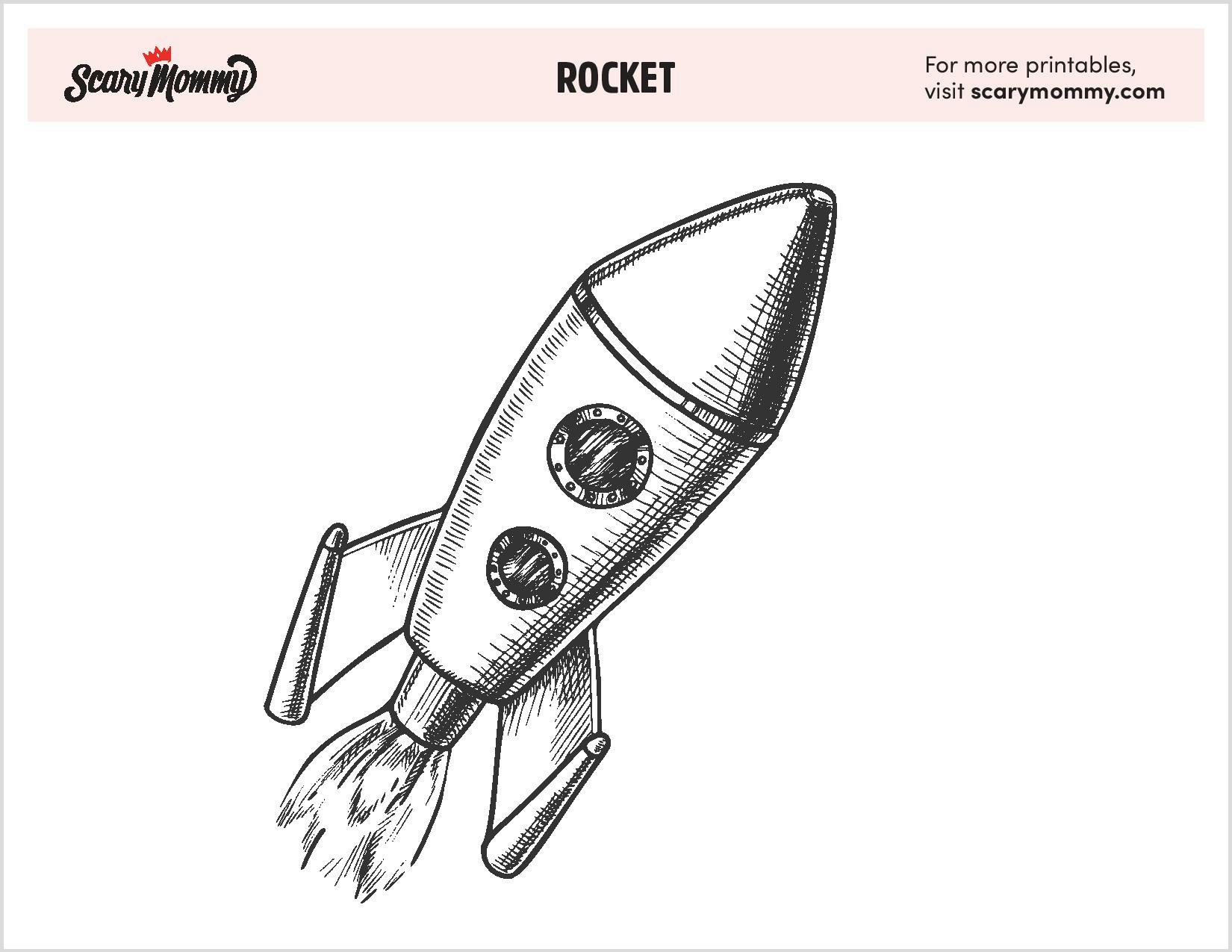 11 Rocket Coloring Pages That’ll Put Your Little Astronaut Into Fun’s Orbit