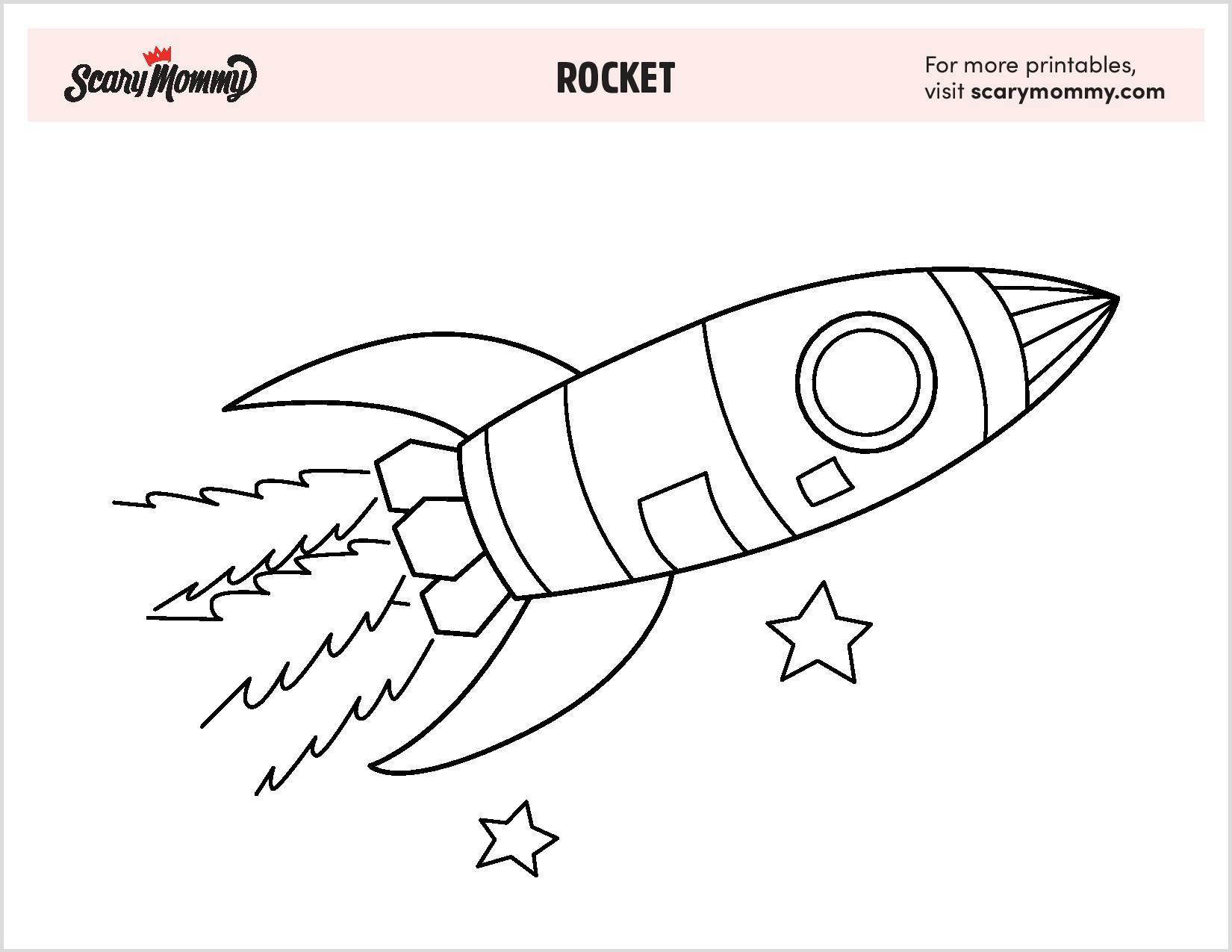 11 Rocket Coloring Pages That’ll Put Your Little Astronaut Into Fun’s Orbit