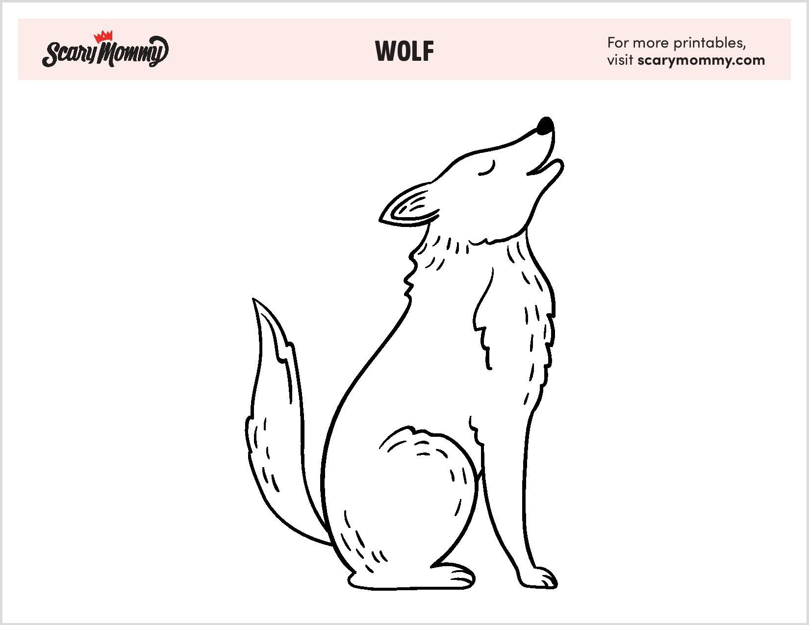 11 Wolf Coloring Pages For Your Brave Little Animal Lover