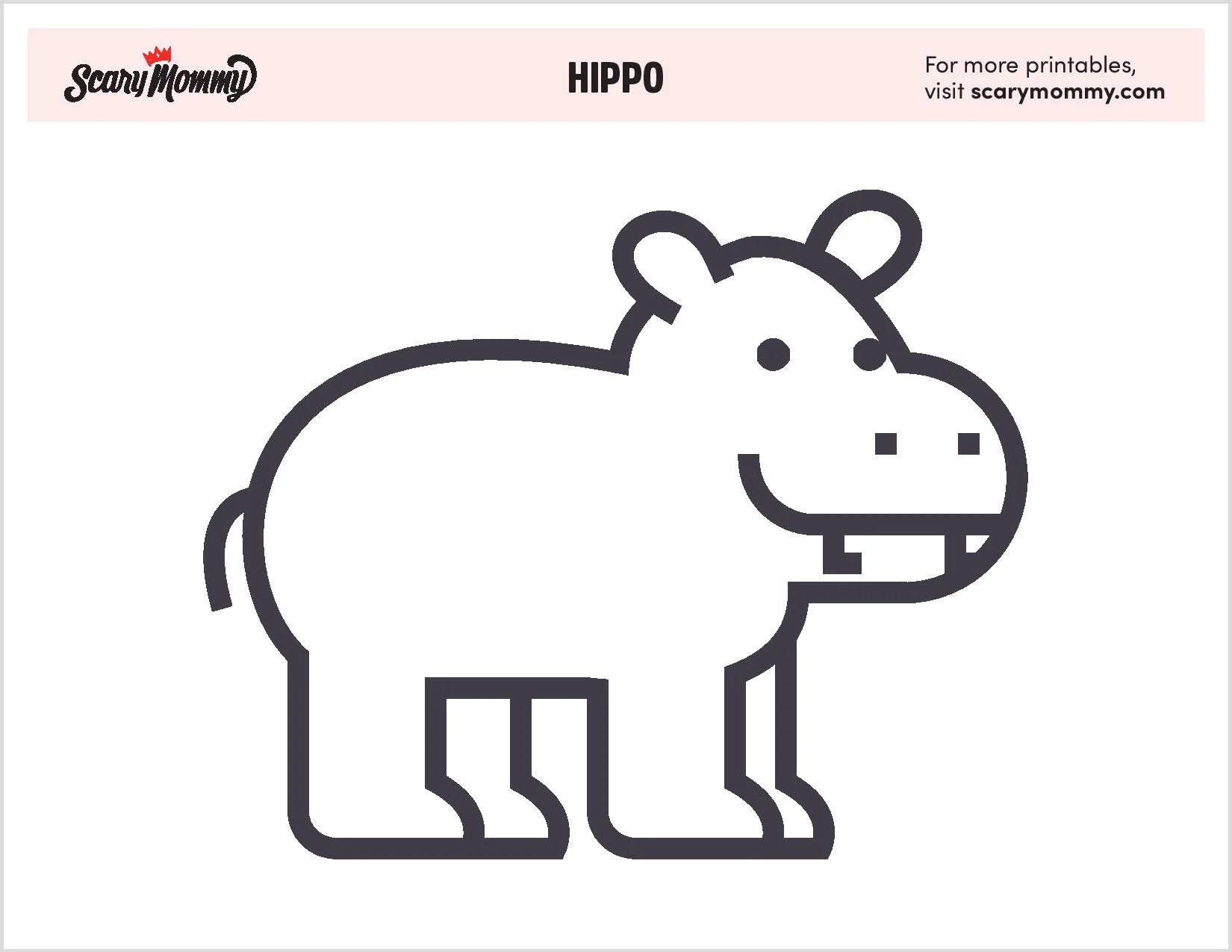 12 (Free!) Printable Hippo Coloring Pages That Are Big On Fun