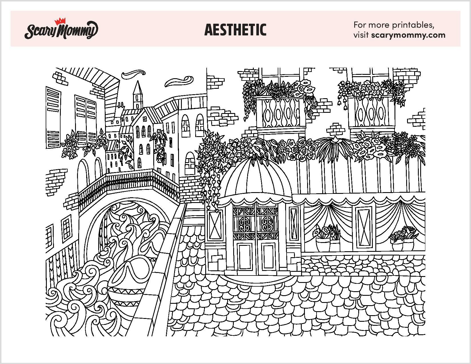 Travel Through Art With These 11 Amazingly Aesthetic Coloring Pages