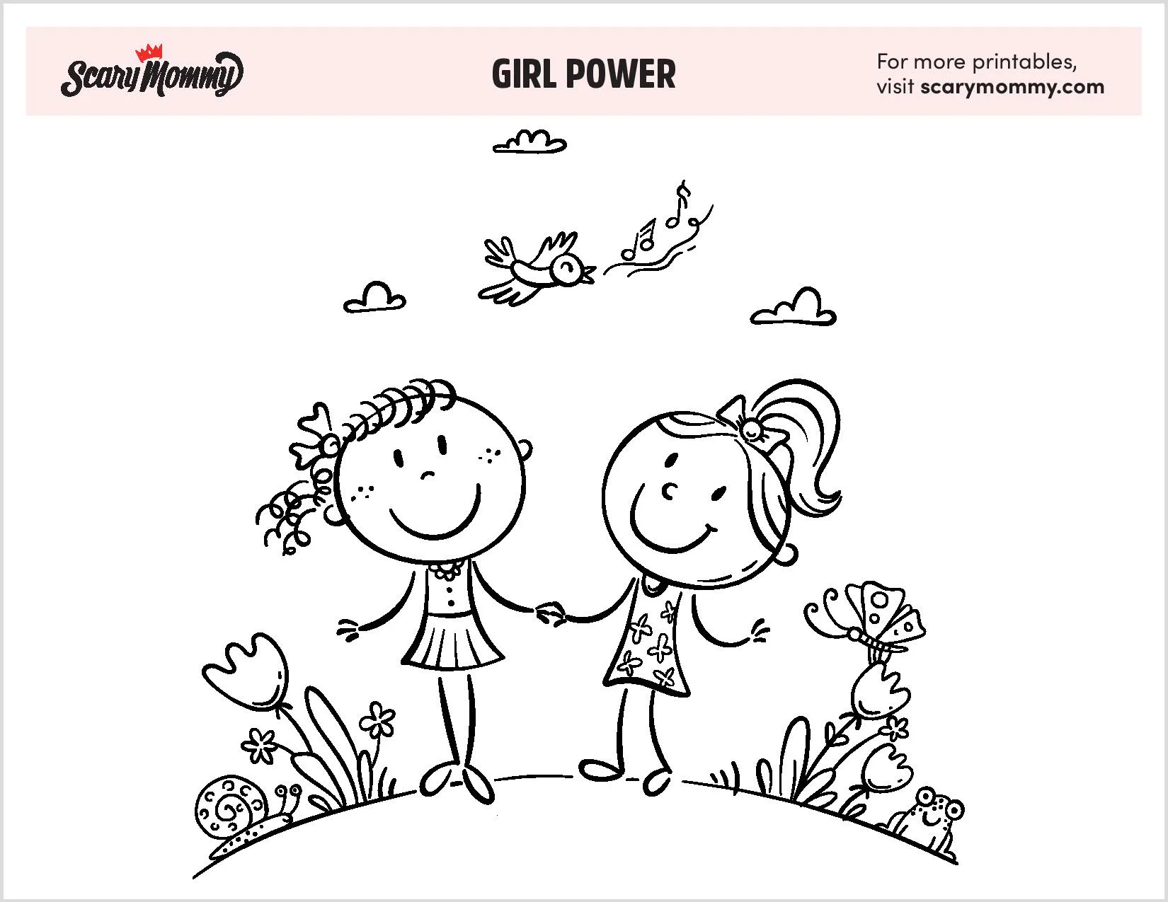 11 Girl Coloring Pages That’ll Unleash Your Inner ‘Girl Power’