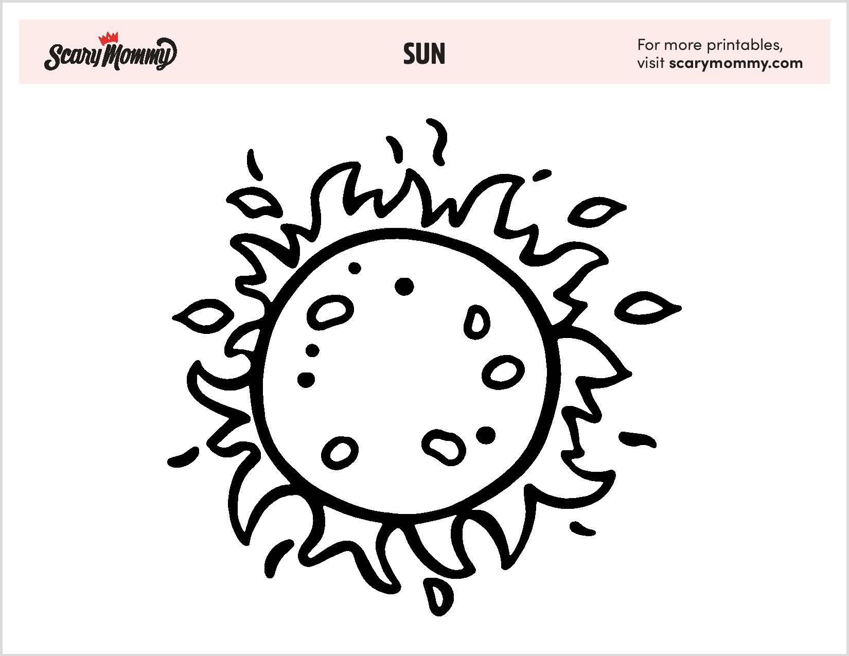 Sun Coloring Pages For Toddlers How To Draw Sun With Rainbow