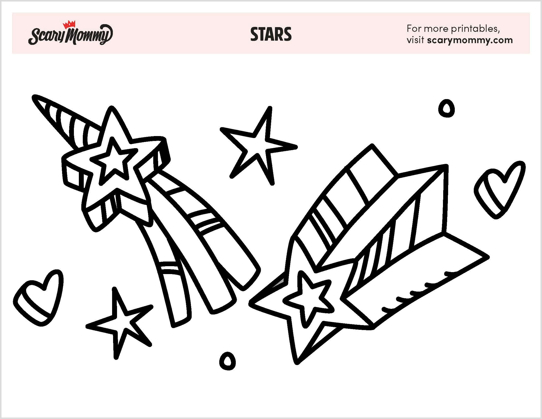 11 Supremely Celestial Star Coloring Pages